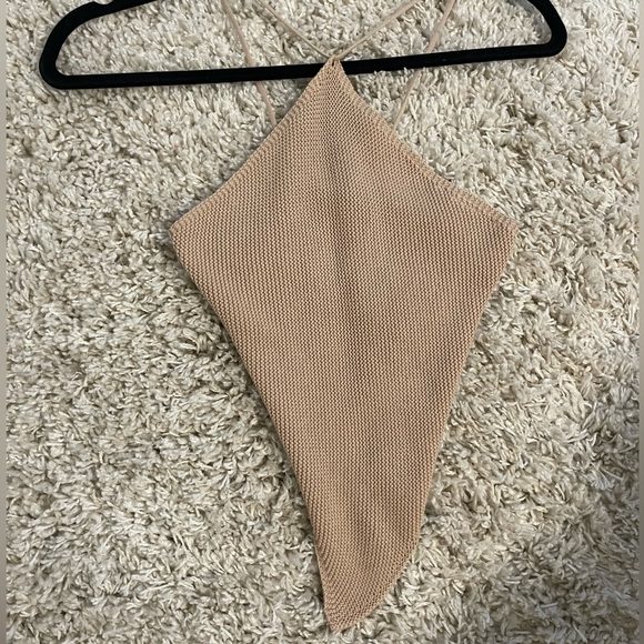 et clet | Tops | Netted Top With Open Back | Poshmark